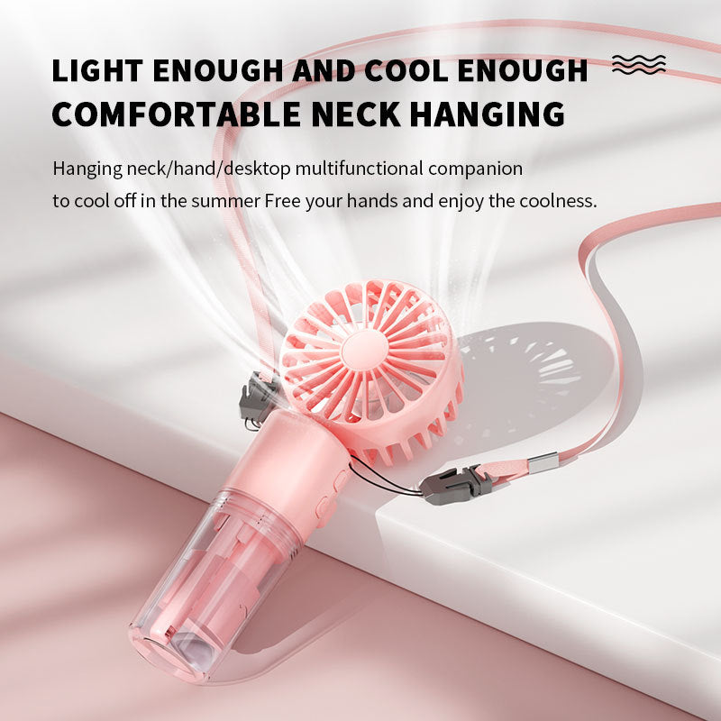 Portable Handheld Spray Fan 4-Speed Water Spray Mist Fan Summer Coolin ...
